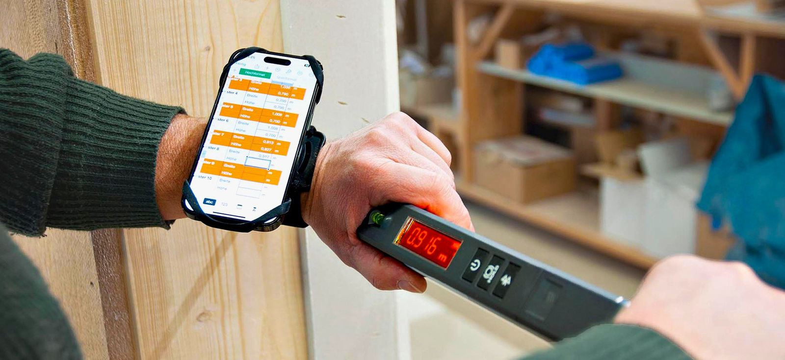 Vom Messstab ins Formular: Bluetooth-Teleskop-Messstäbe﻿